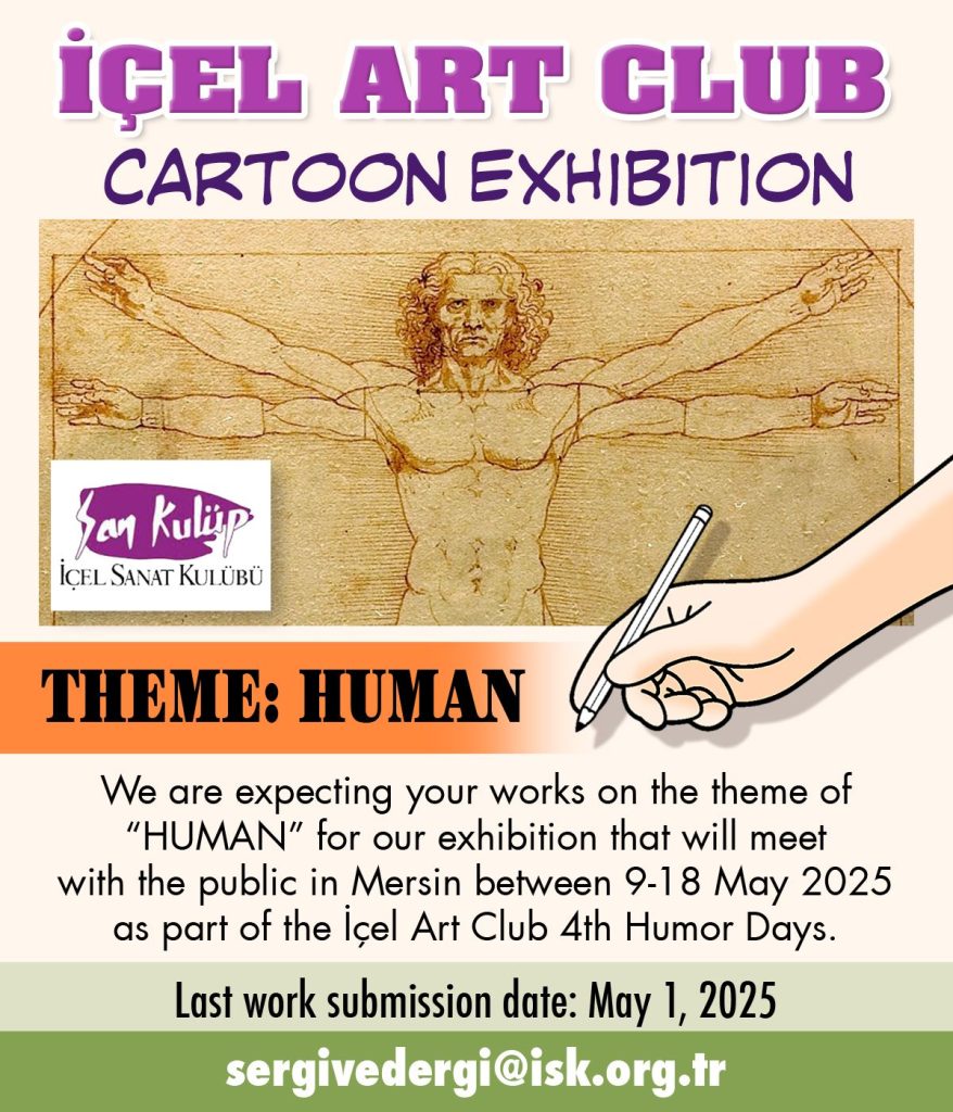 İçel Art Club Cartoon Exhibition awaits your “HUMAN” themed works ...